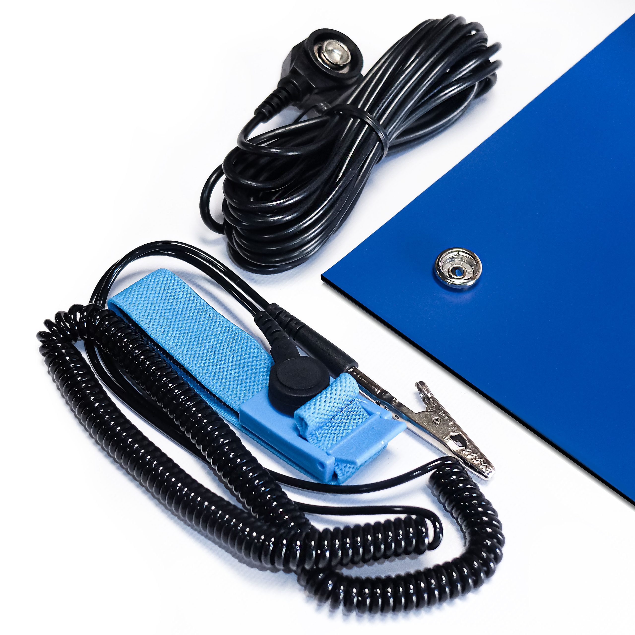 18 Inch x 30 Inch Blue Anti-Static Soldering Mat Kit - Antistatic Mat